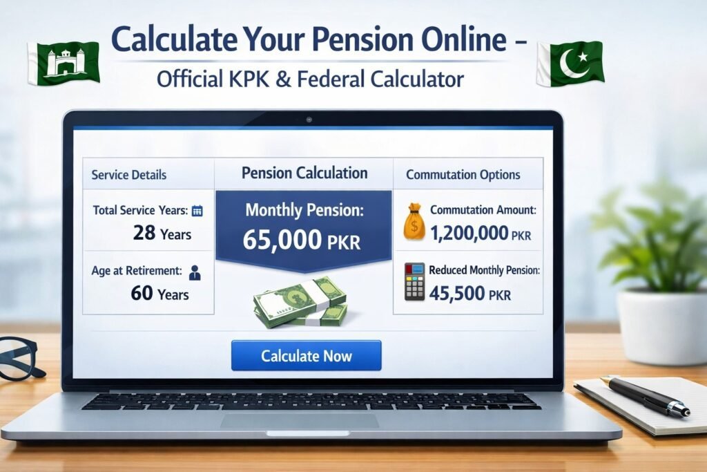 Official Pension Calculator Pakistan – KPK & Federal Government Employees