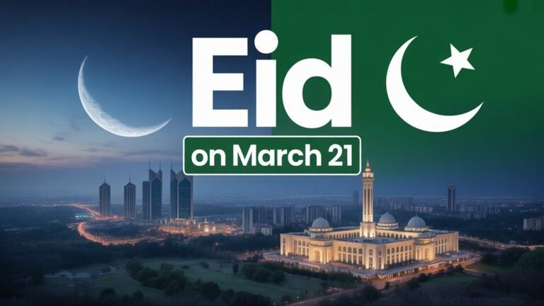 Big Update: Eid-ul-Fitr Will Be on March 21 in Pakistan, Ruet-e-Hilal ...